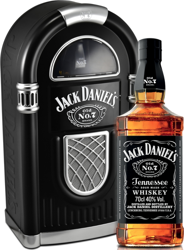 JACK DANIEL'S COFFRET JUKEBOX 70CL 40° - La Cave du Château